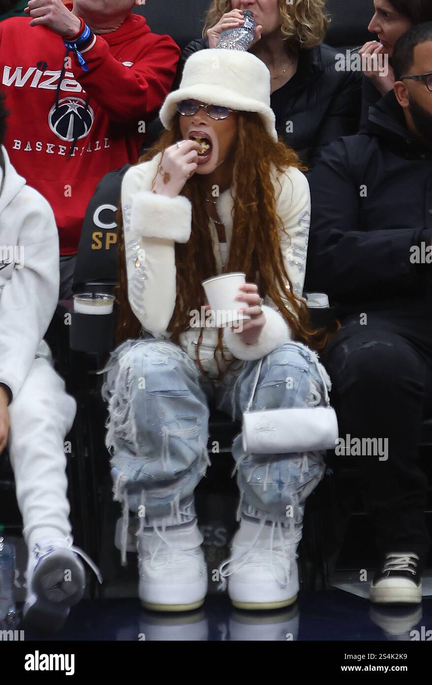 Washington, DC, USA. 12th Jan, 2025. Winnie Harlow Seen At The ...