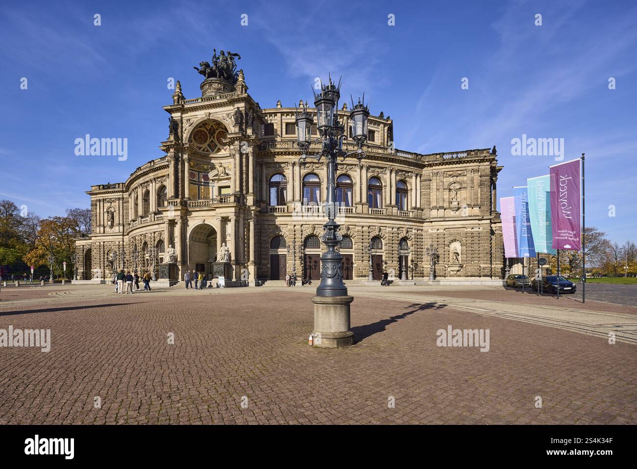 Semperoper, Dresden State Opera House, Neo-Renaissance architectural ...