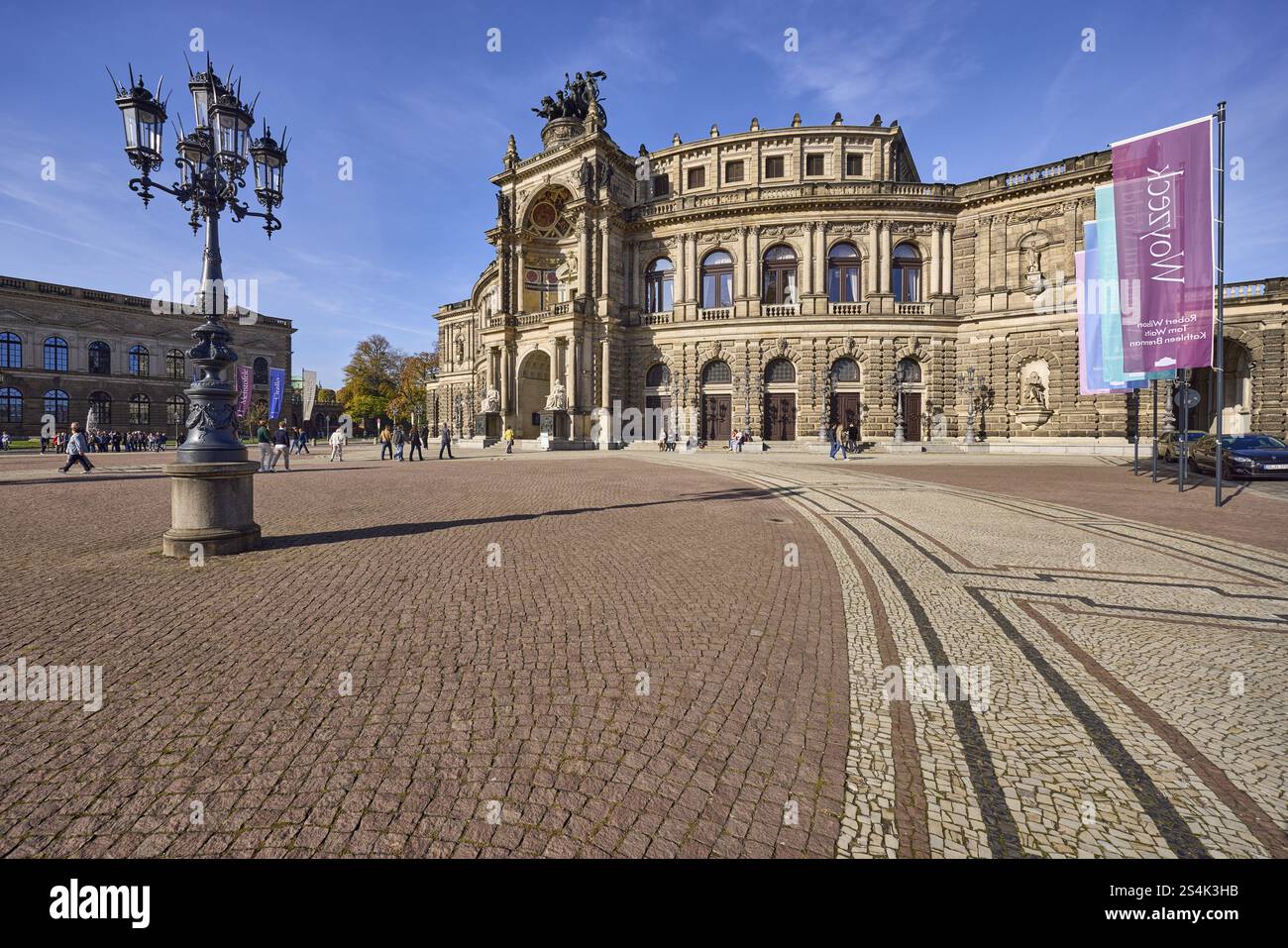 Semperoper, Dresden State Opera House, Neo-Renaissance architectural ...