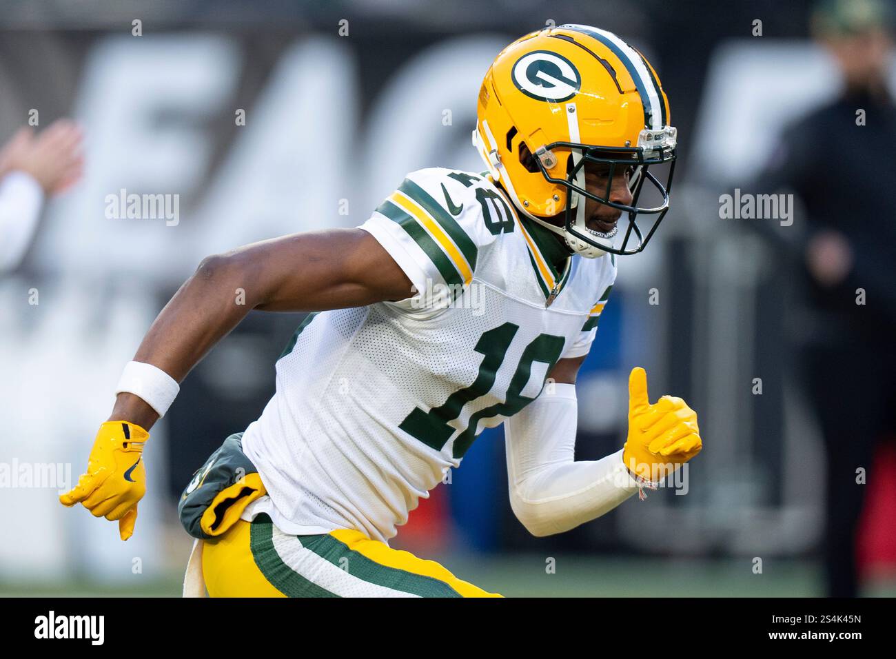 Green Bay Packers wide receiver Malik Heath (18) in action before an ...