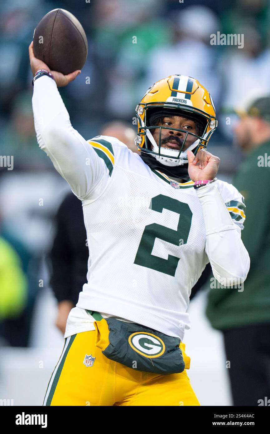 Green Bay Packers quarterback Malik Willis (2) in action before an NFL ...