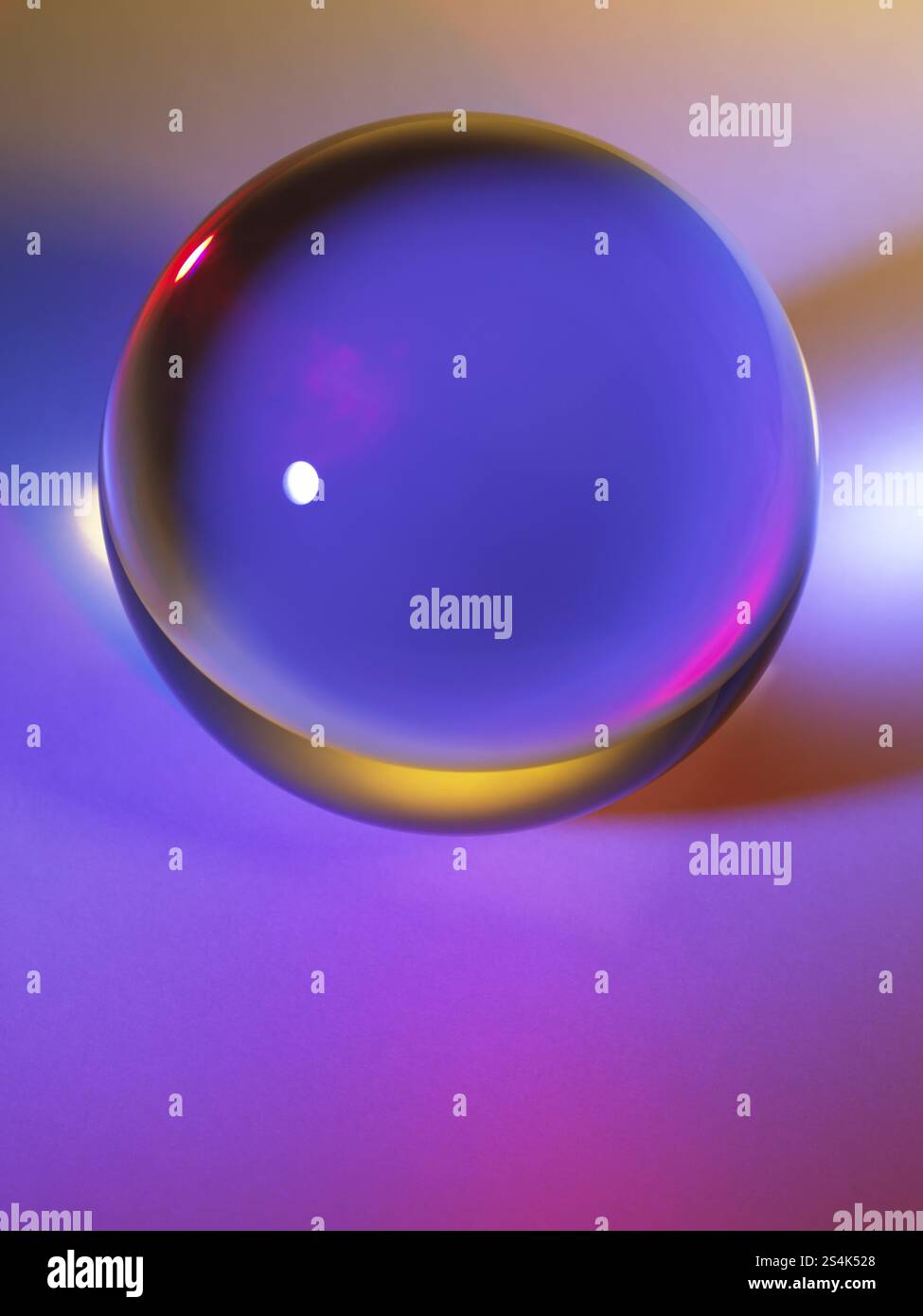 Abstract crystal ball on colorful background Stock Photo - Alamy