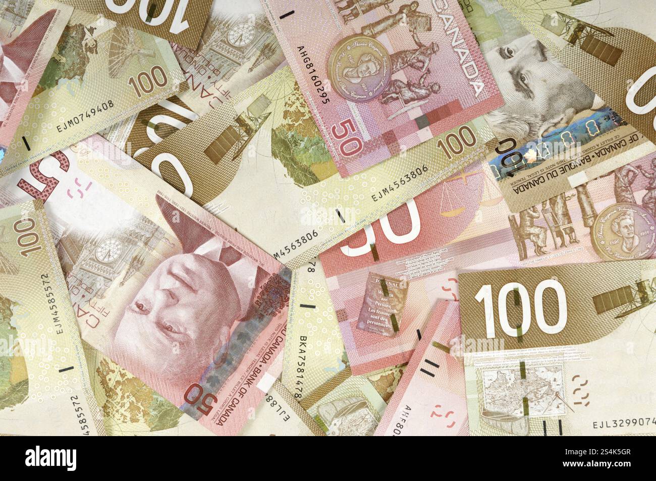 Canadian us dollar banknotes hi-res stock photography and images - Alamy