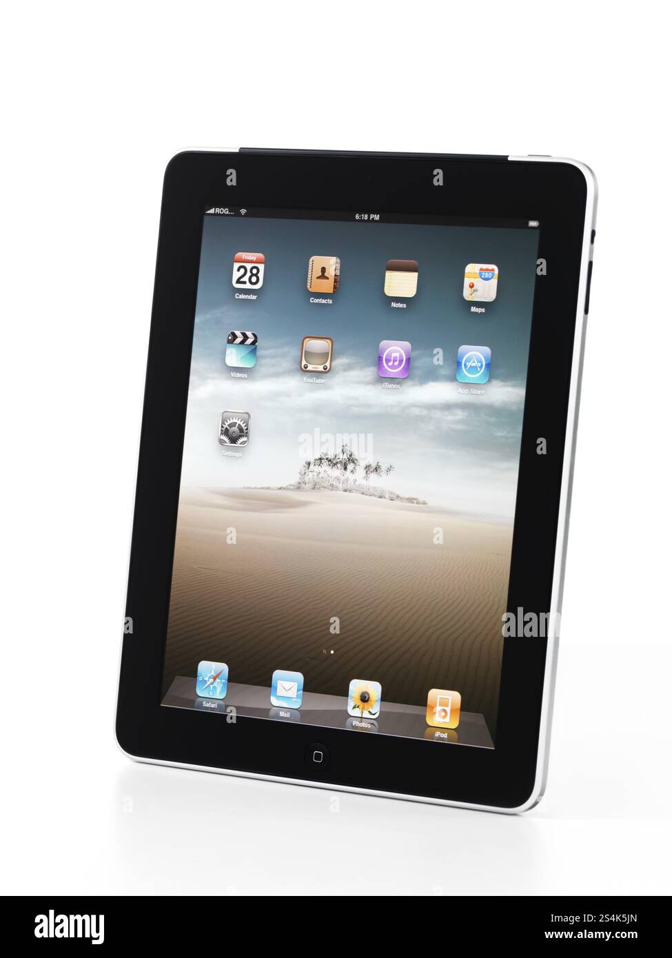 Apple iPad 3G tablet computer isolated on white background Stock Photo ...