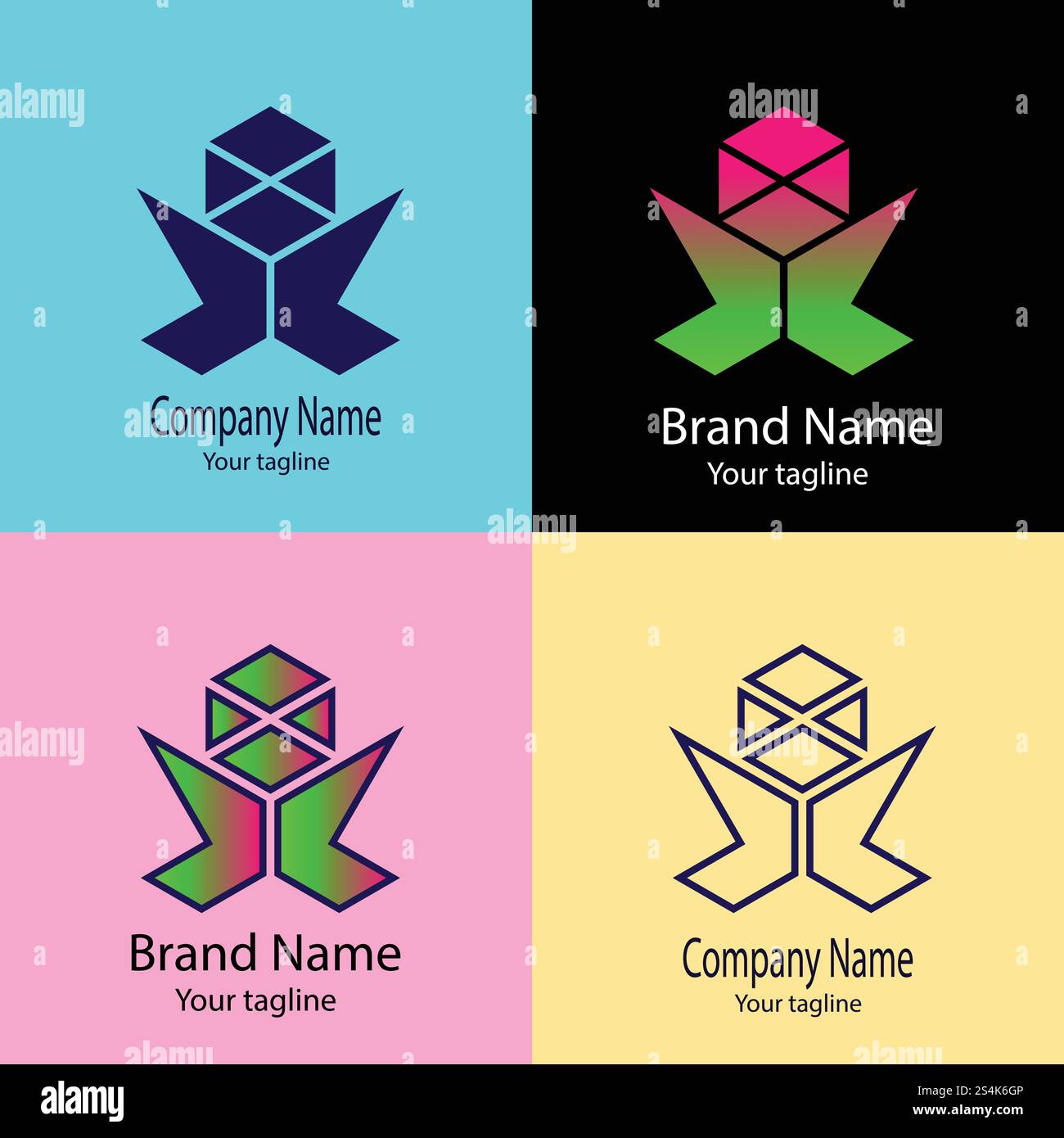 Simple logo design for business company Stock Vector Image & Art - Alamy