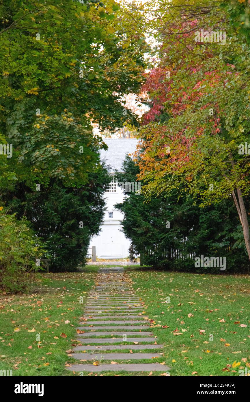 Historic Wickford, RI. Oct. 30, 2024. Fall and Halloween scenes while ...