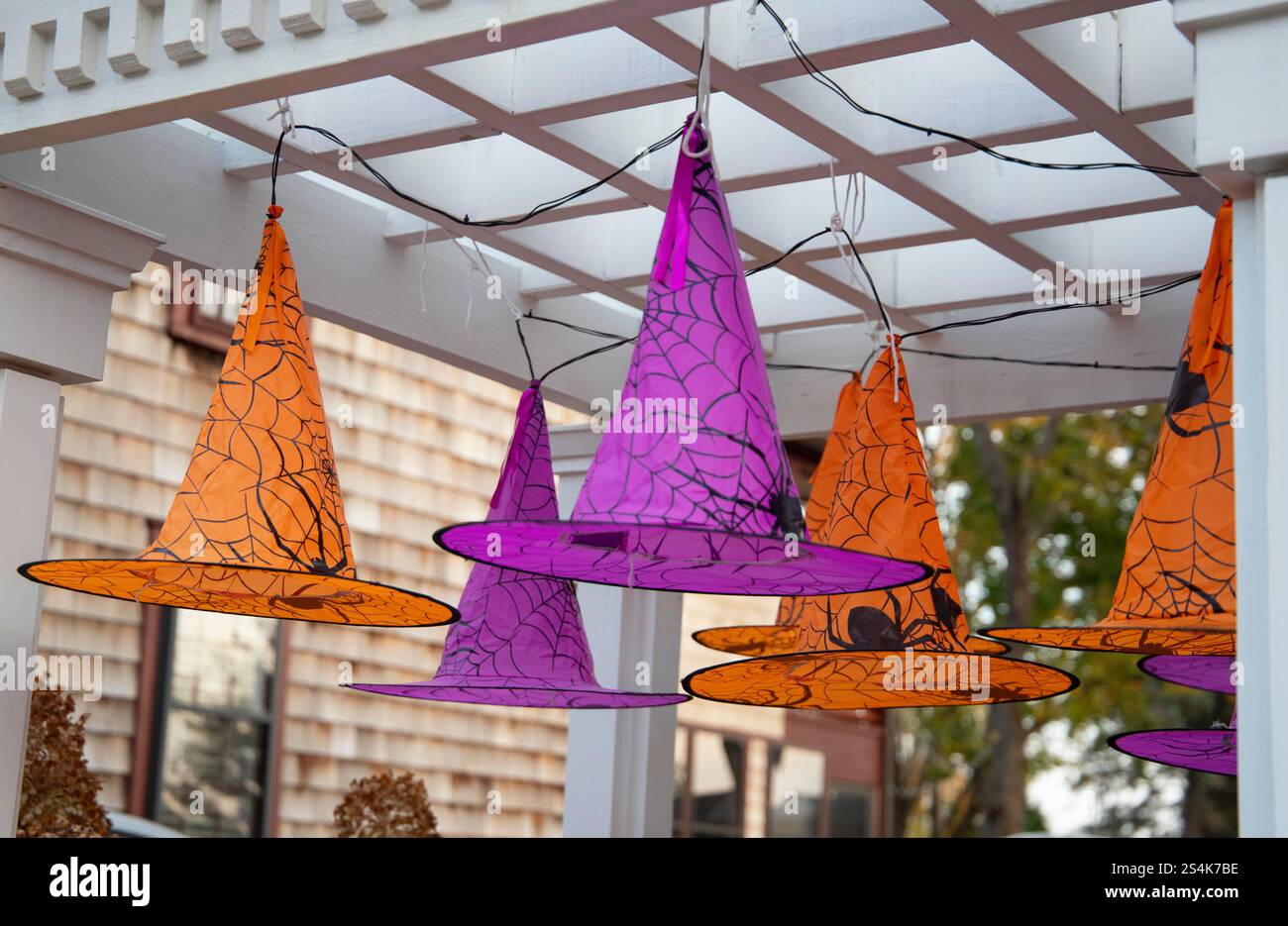 Historic Wickford, RI. Oct. 30, 2024. Fall and Halloween scenes while ...
