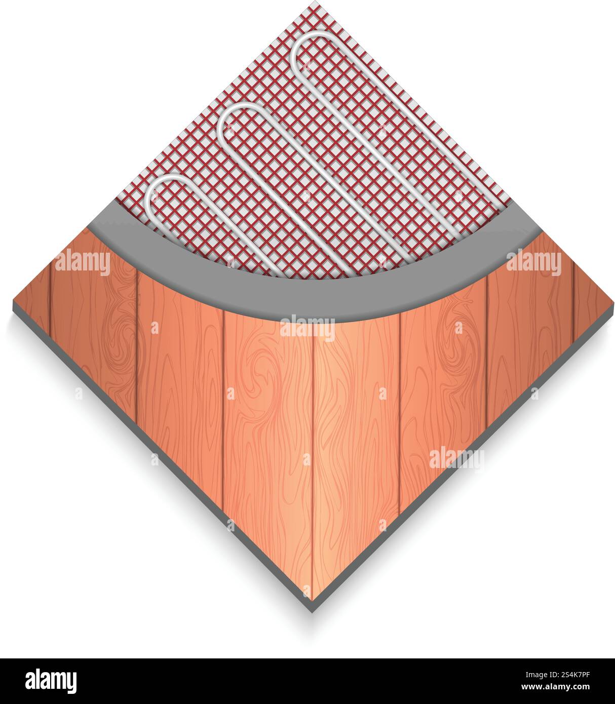Floor heater icon. Realistic illustration of floor heater vector icon ...