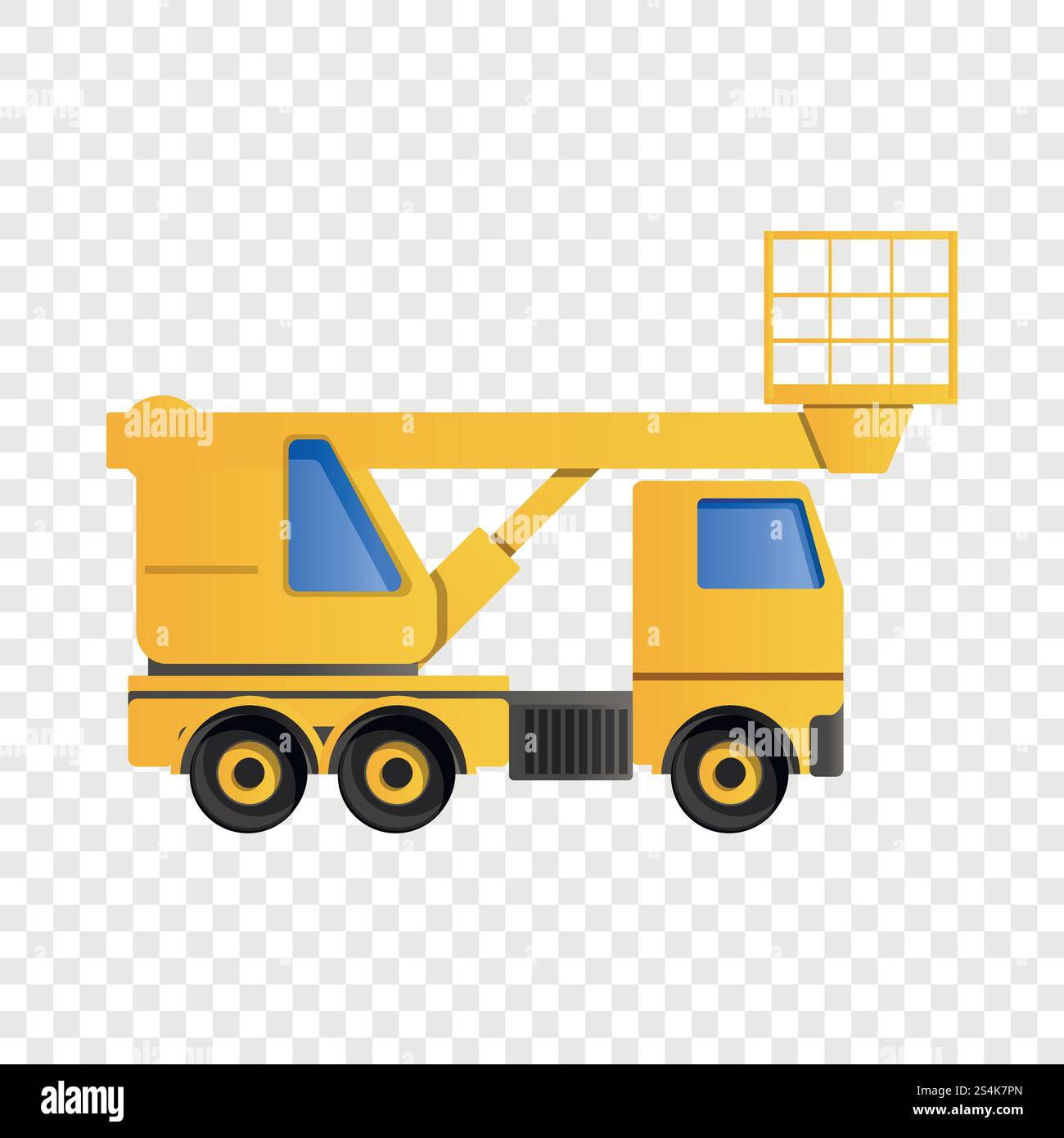 Lifting truck icon. Cartoon of lifting truck vector icon for web design ...