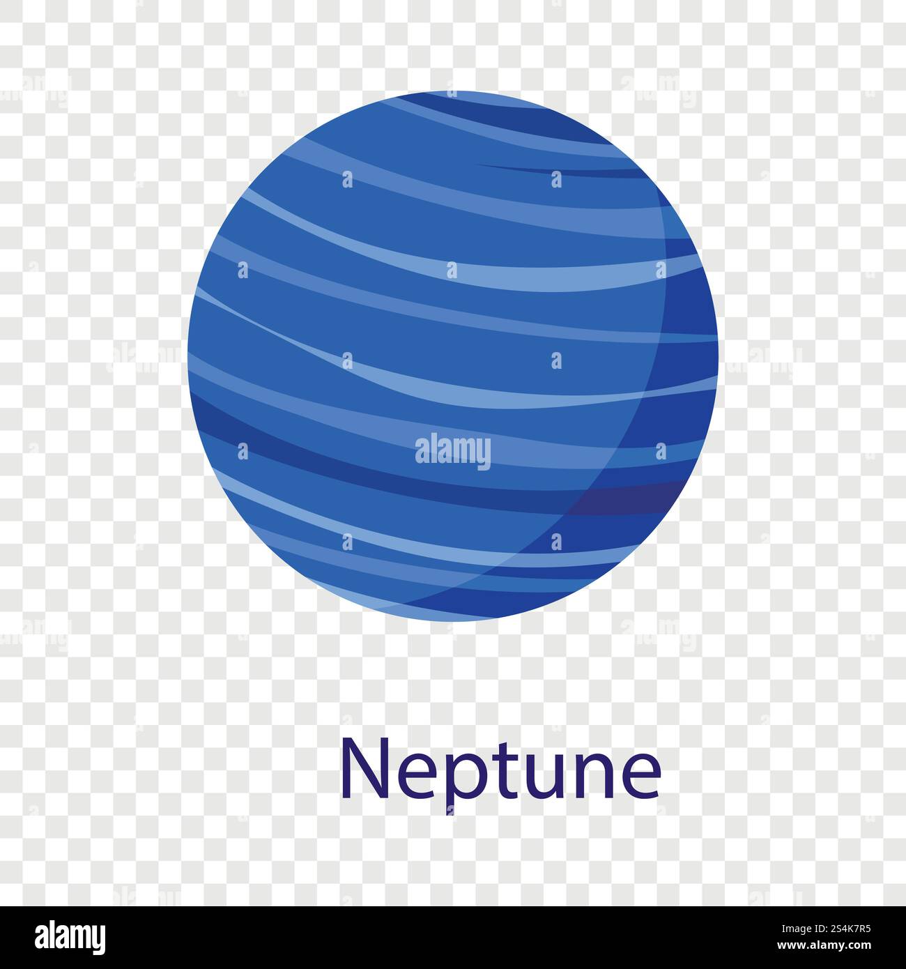 Neptune planet icon. Flat illustration of neptune planet vector icon ...