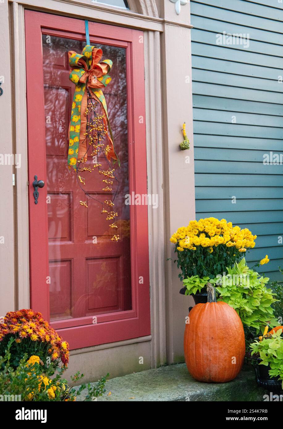 Historic Wickford, RI. Oct. 30, 2024. Fall and Halloween scenes while ...