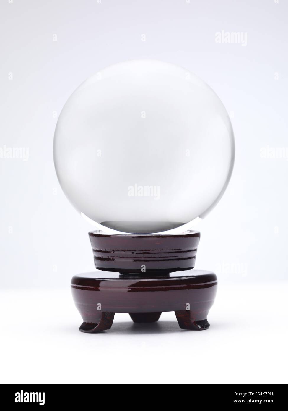 Scrying Crystal ball isolated on white background Stock Photo - Alamy