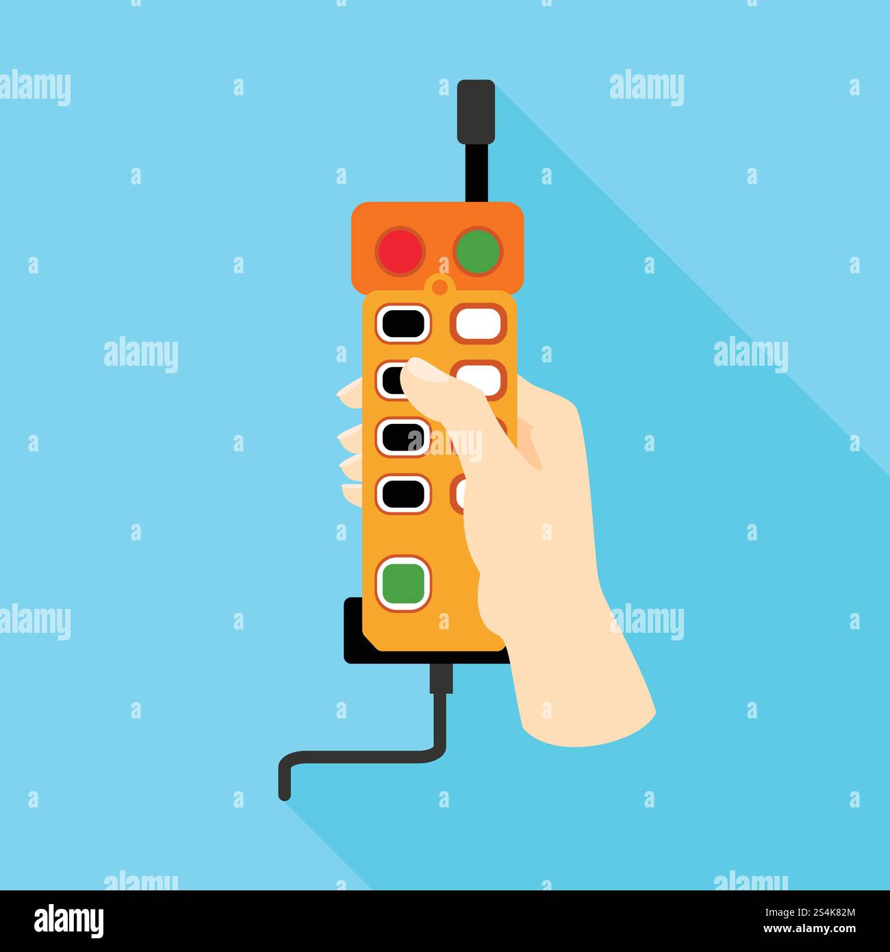 Overhead crane remote Stock Vector Images - Alamy