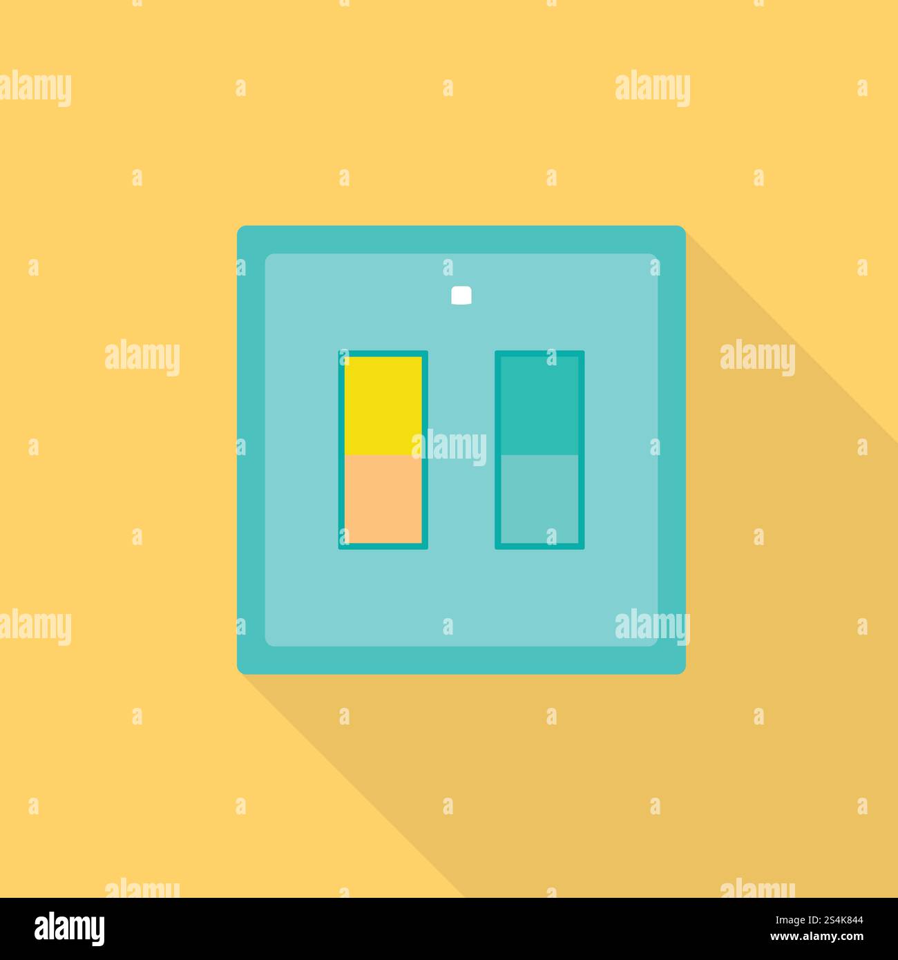 Flat plate light switch Stock Vector Images - Alamy