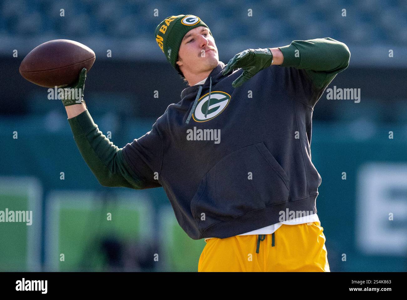 Green Bay Packers tight end Luke Musgrave (88) in action before an NFL ...