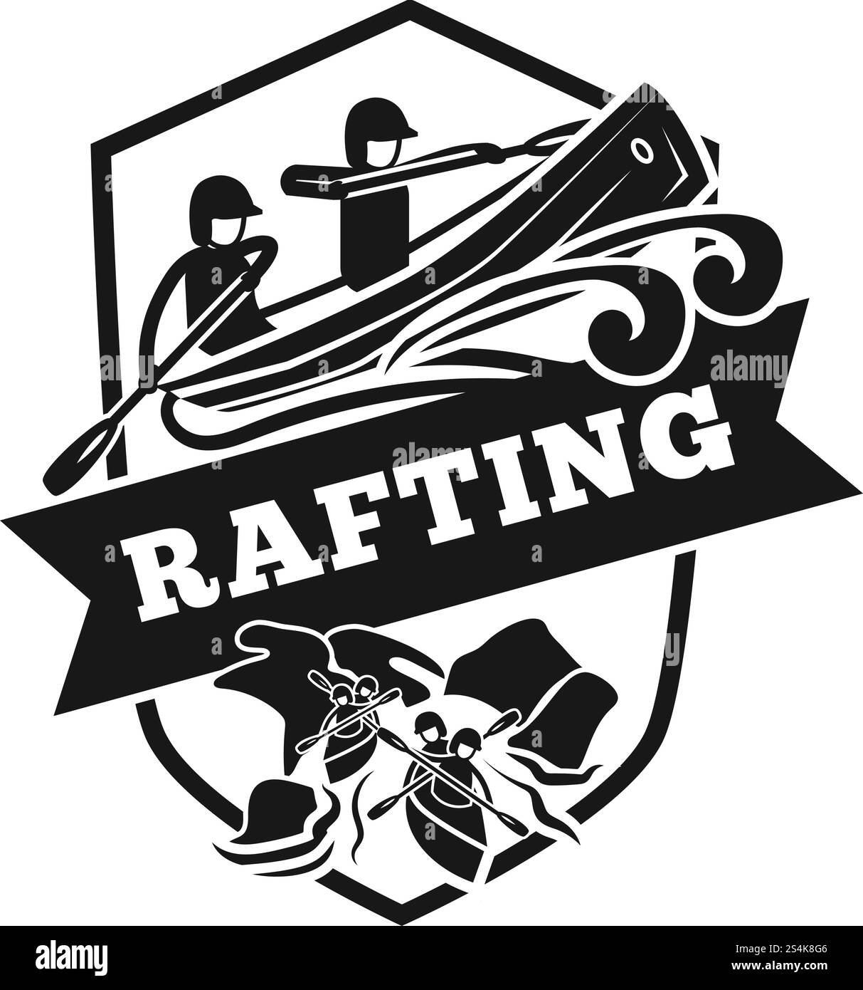 Rafting logo. Simple illustration of rafting vector logo for web design ...