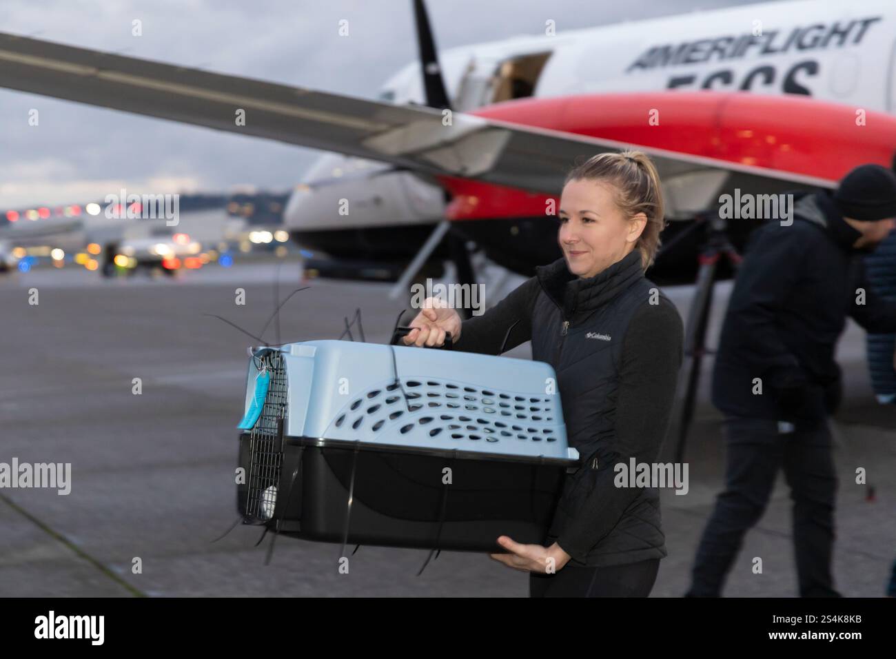 Seattle, Washington, USA. 12th January, 2025. Ashley Georgia with The ...