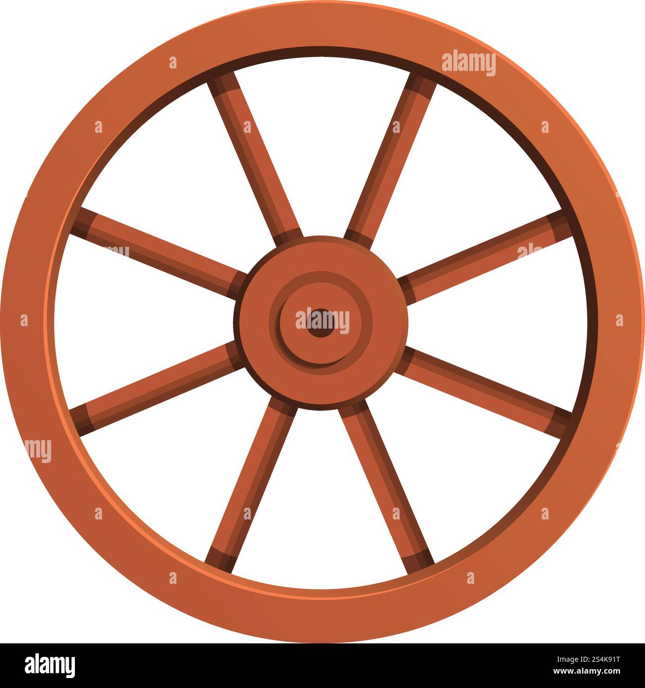 Wheel cart icon. Cartoon of wheel cart vector icon for web design ...