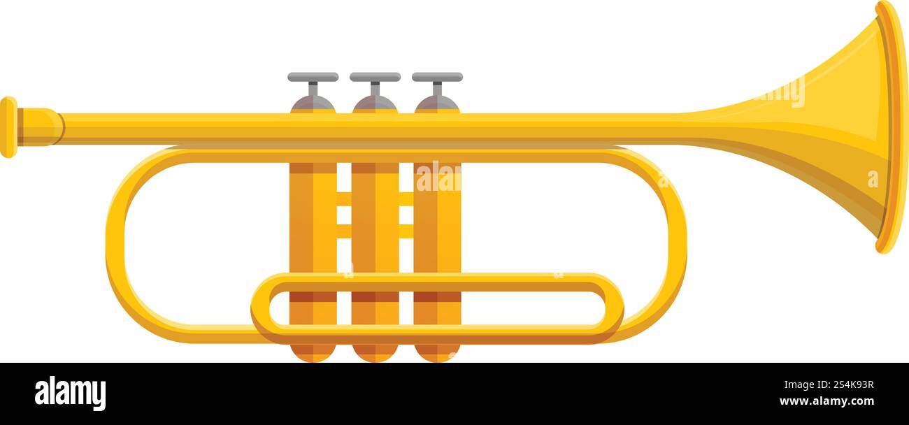 Classic trumpet icon. Cartoon of classic trumpet vector icon for web ...