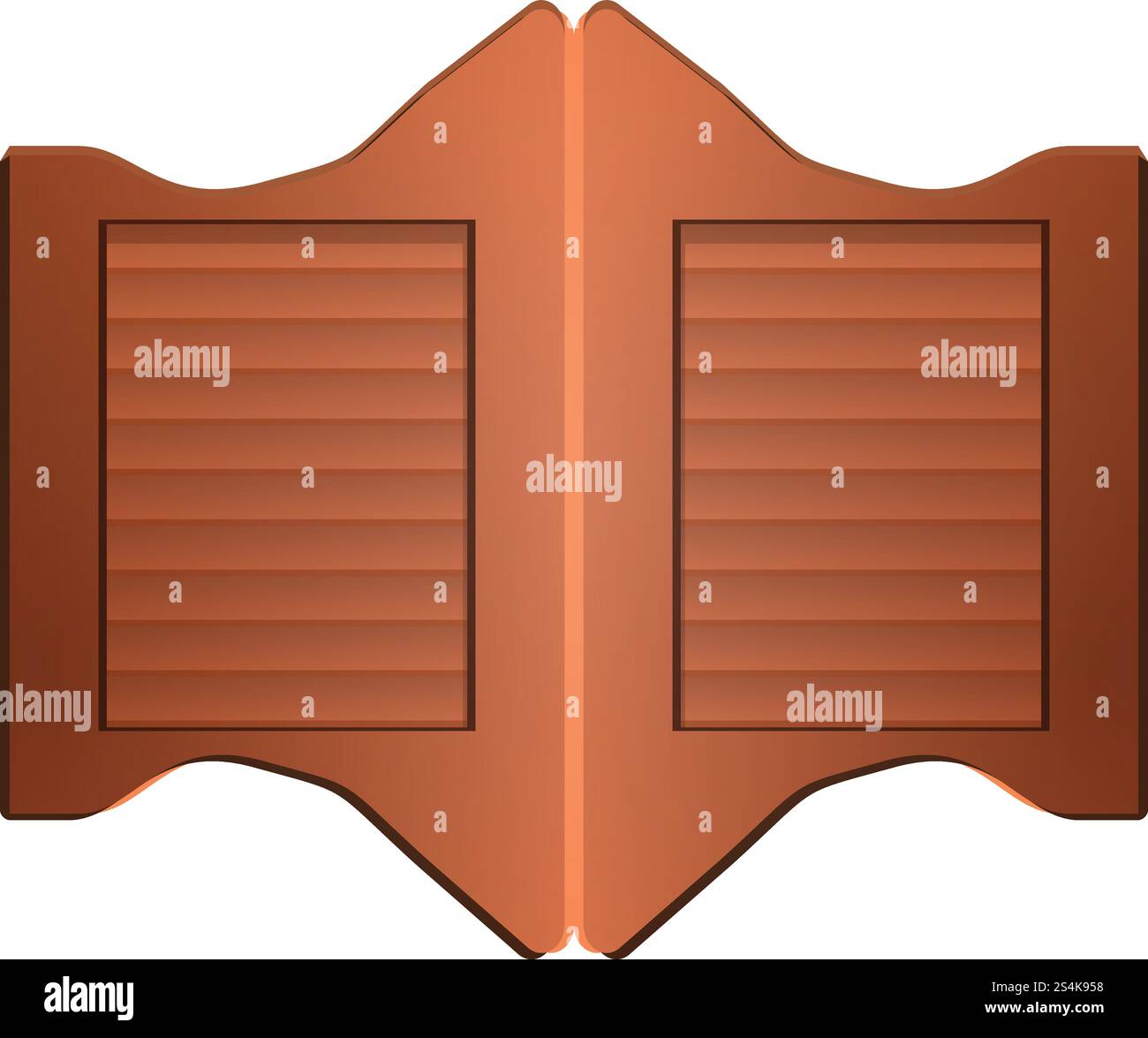 Saloon doors icon. Cartoon of saloon doors vector icon for web design ...