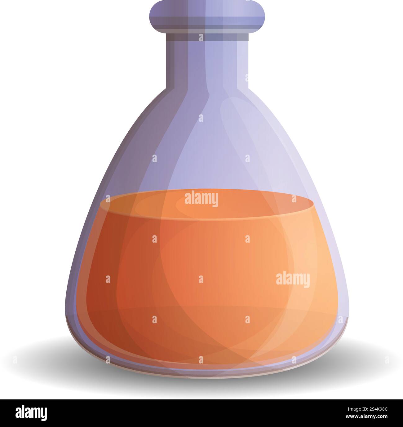 Orange potion icon. Cartoon of orange potion vector icon for web design ...