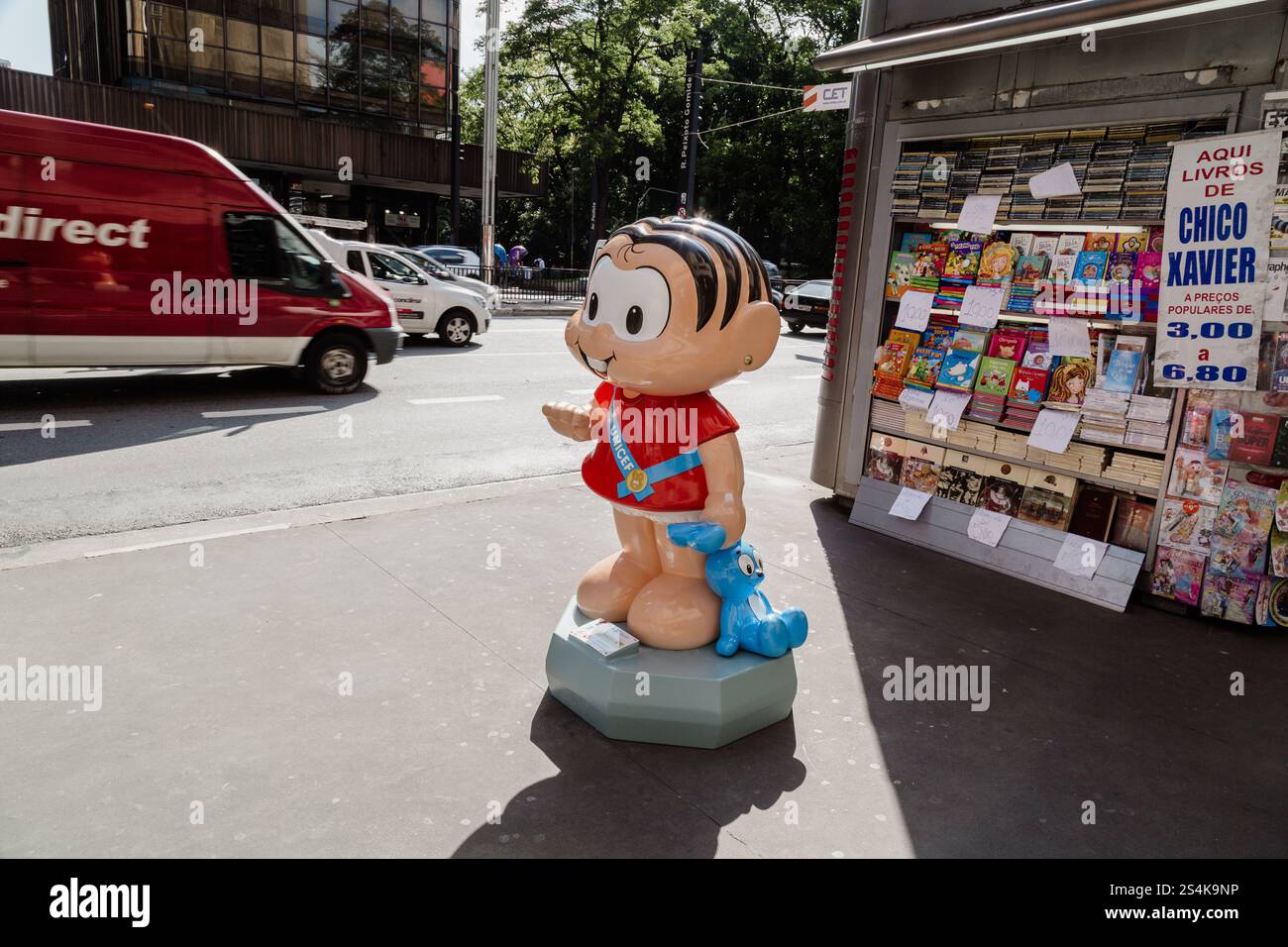 Sao Paulo, Brazil, 8 November, 2013. Sculpture of Monica, protagonist ...