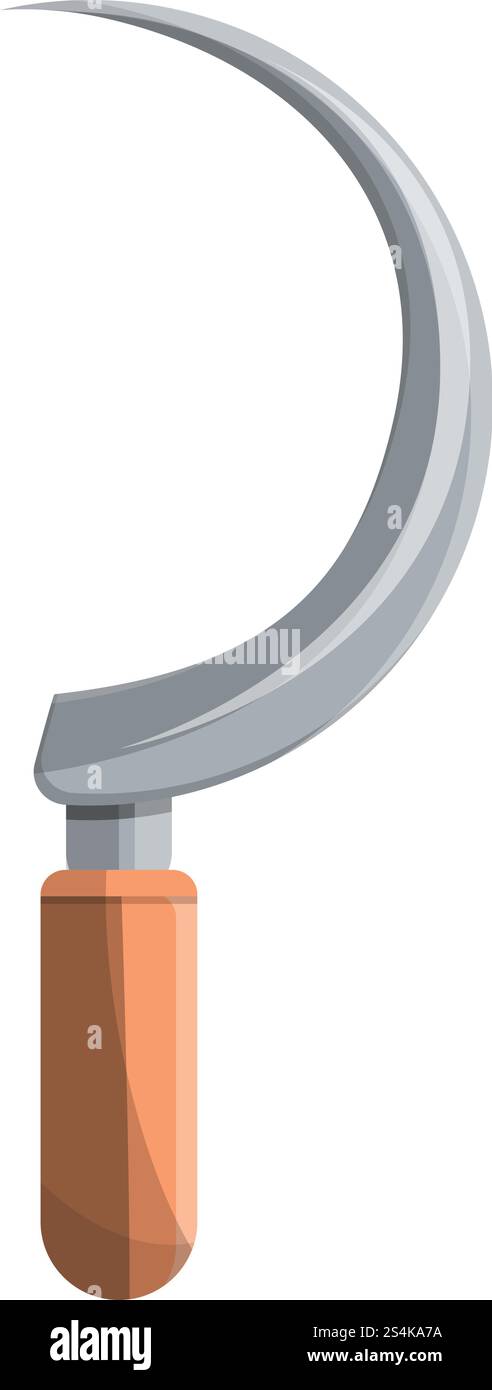 Sickle icon. Cartoon of sickle vector icon for web design isolated on ...