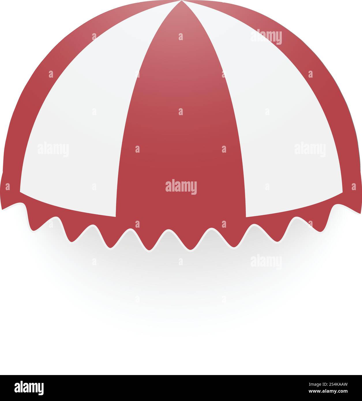 Round canopy icon. Realistic illustration of round canopy vector icon ...