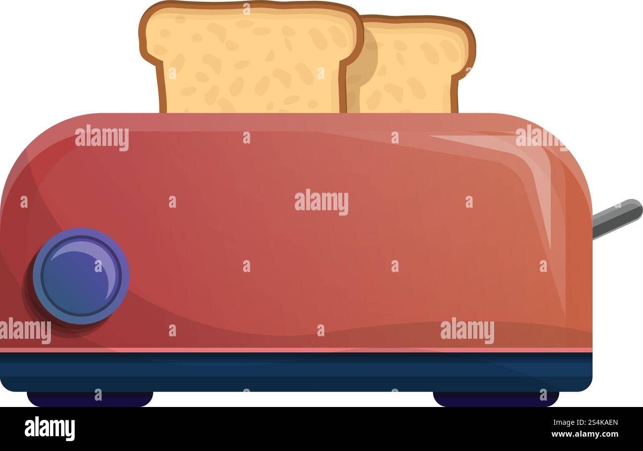 Bread toaster icon. Cartoon of bread toaster vector icon for web design ...