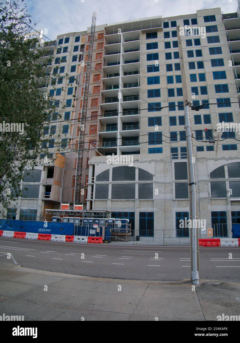 Editorial Use Only January 12, 2025 St. Petersburg, Florida, USA.View across street towards a ...