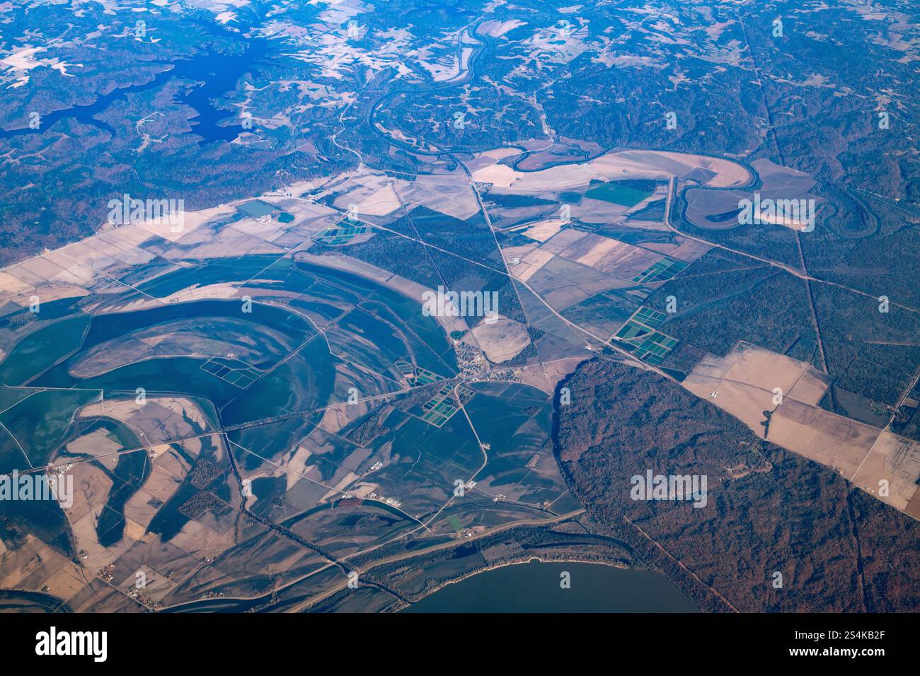 Small town America. Aerial view of Gorham, Illinois Stock Photo - Alamy