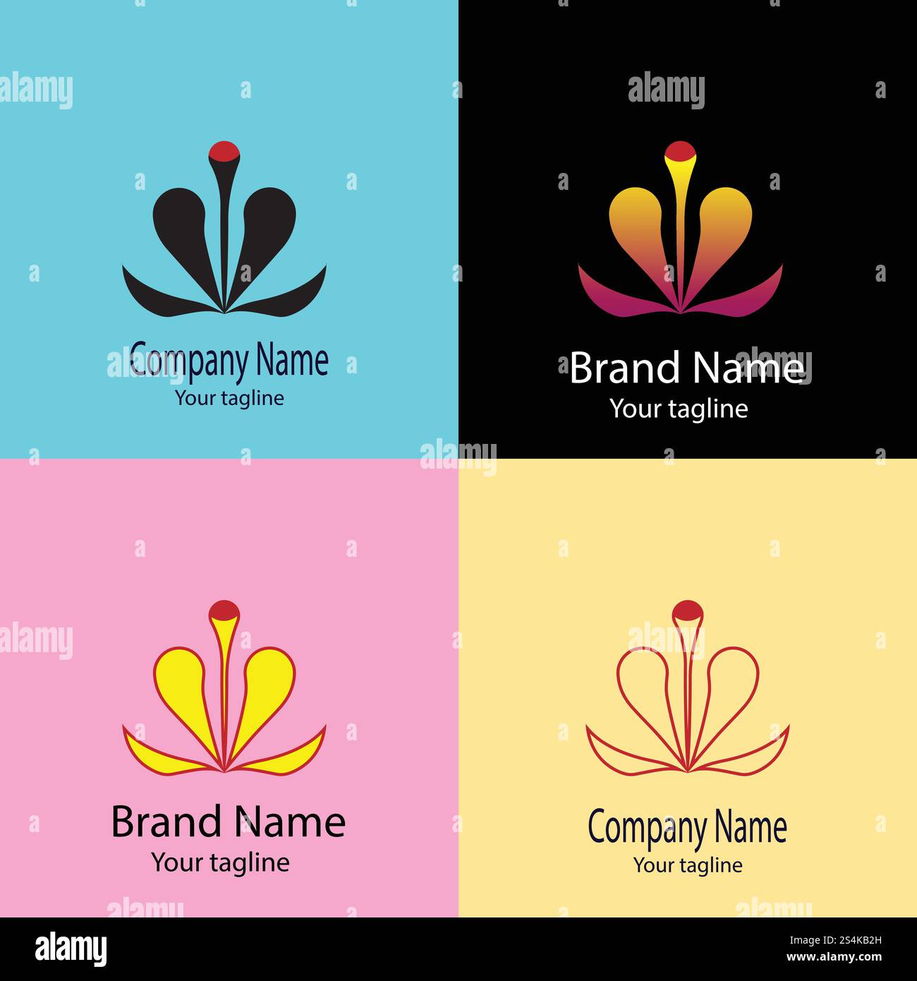 Simple logo design hi-res stock photography and images - Alamy