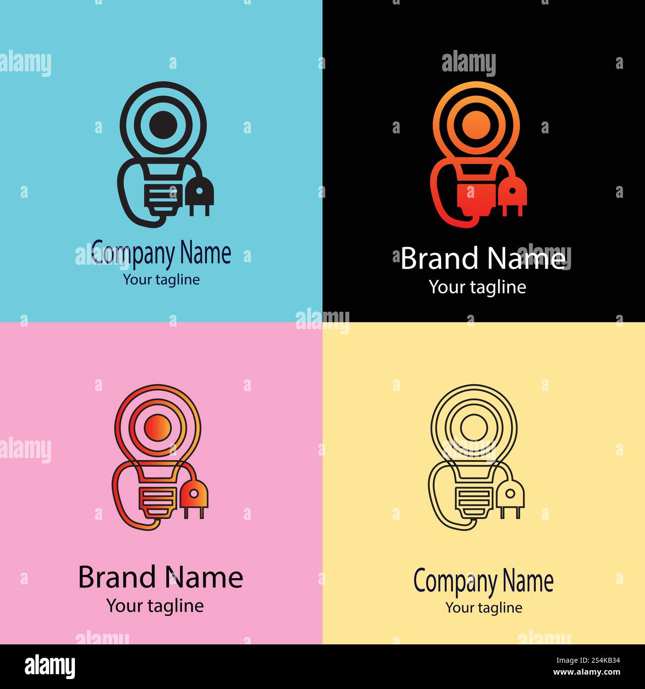 Simple logo design for business company Stock Vector Image & Art - Alamy