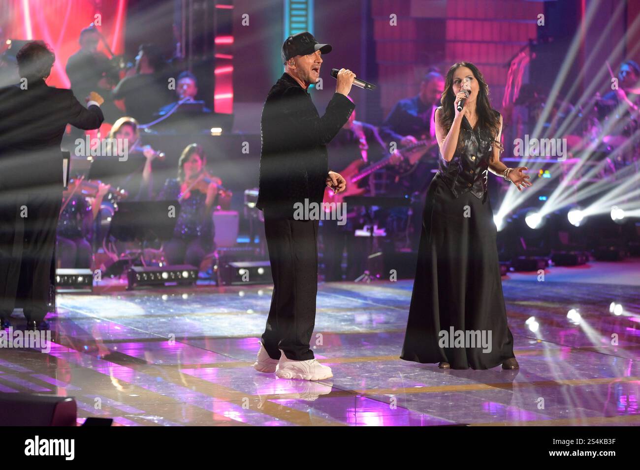 Rome, Italy. 11th Jan, 2025. Raffaele Riefoli, well known as Raf (l ...