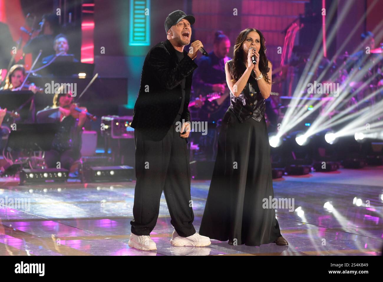 Rome, Italy. 11th Jan, 2025. Raffaele Riefoli, well known as Raf (l ...