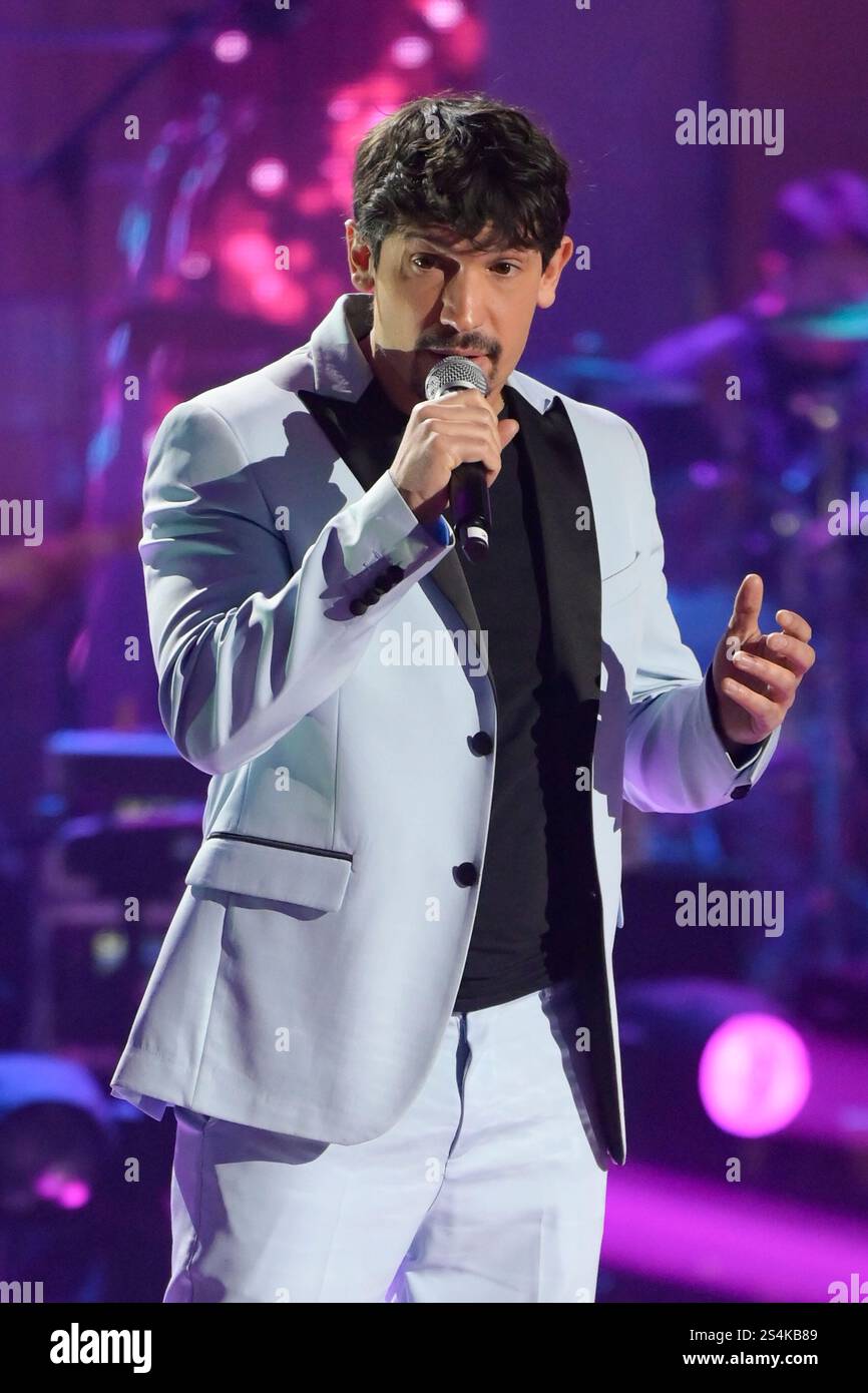 Rome, Italy. 11th Jan, 2025. Pierdavide Carone performs during the ...