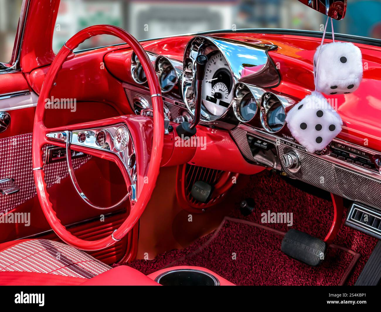 Detail Image of a 1961 Chevy Impala Stock Photo - Alamy