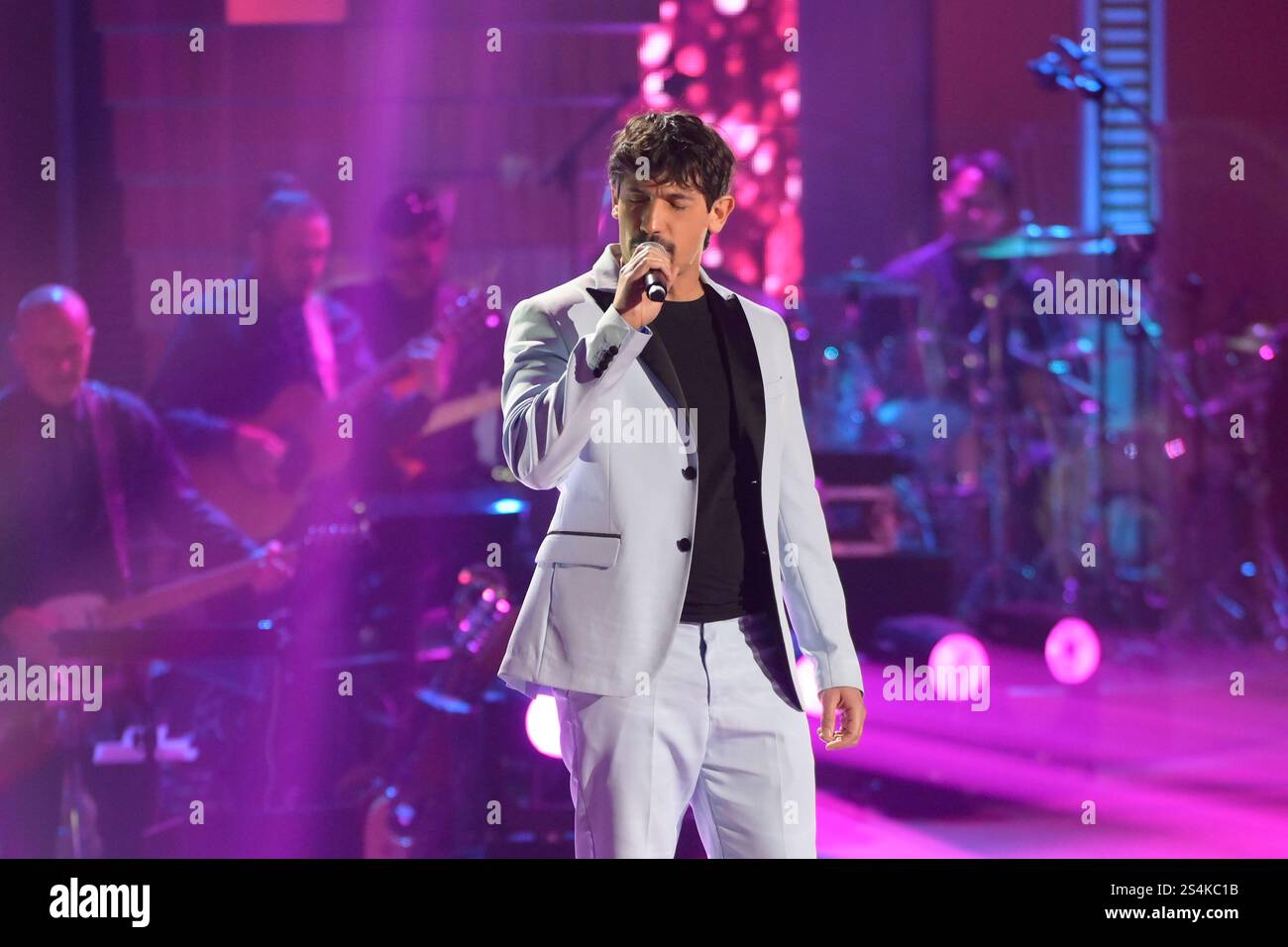 Rome, Italy. 11th Jan, 2025. Pierdavide Carone performs during the ...
