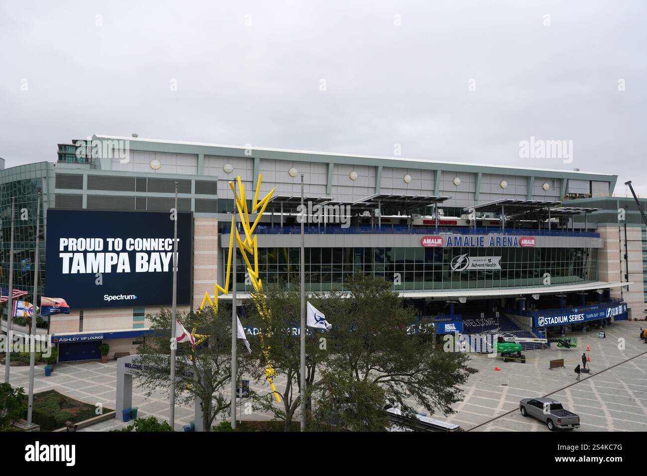 A general overall view of the Tampa Bay Lightning Thunder Alley at ...
