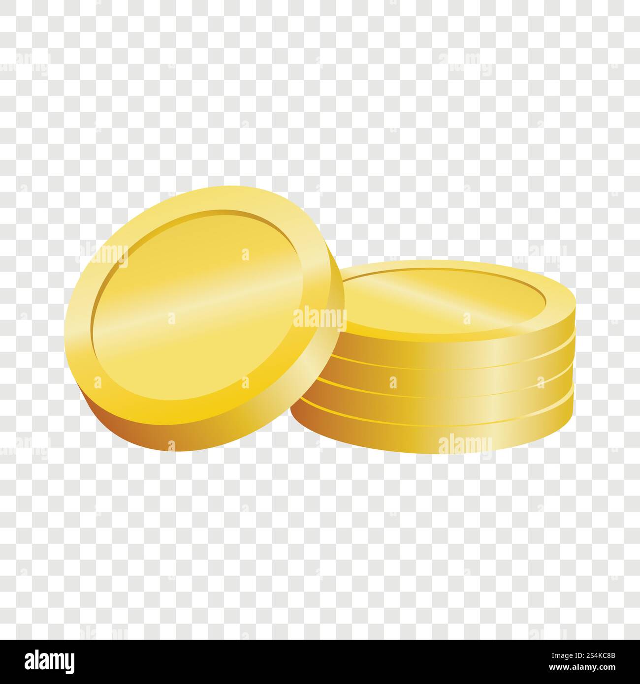 Gold jewish coin icon. Realistic illustration of gold jewish coin ...