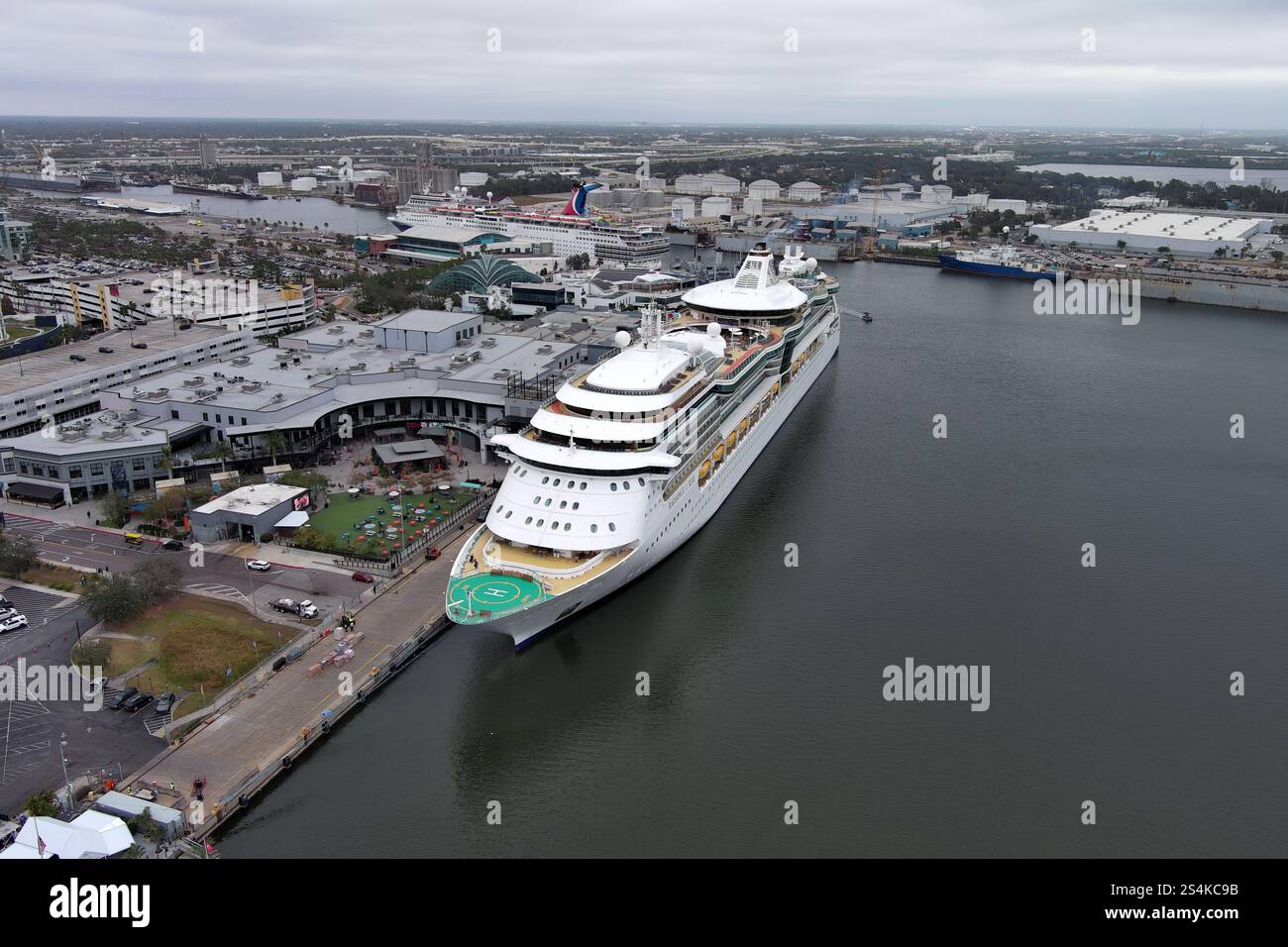 The GTS Radiance of the Seas cruise ship docked in the Garrison Channel ...