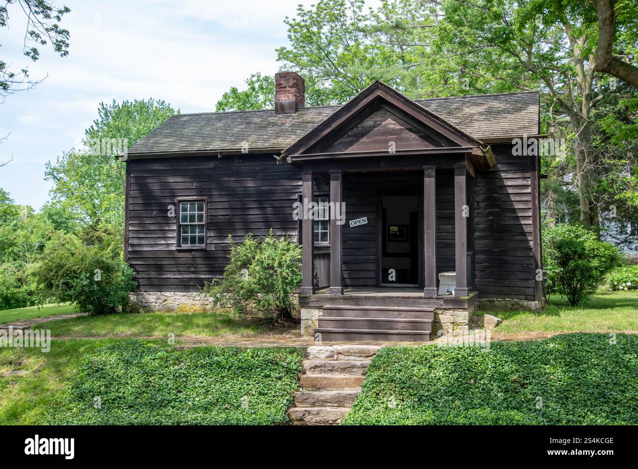 Arrow Rock, Missouri. Arrow Rock State Historic Site. Old courthouse ...