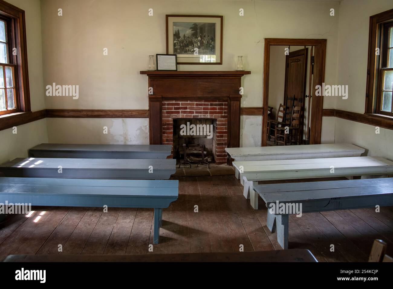 Arrow Rock, Missouri. Arrow Rock State Historic Site. Old courthouse ...