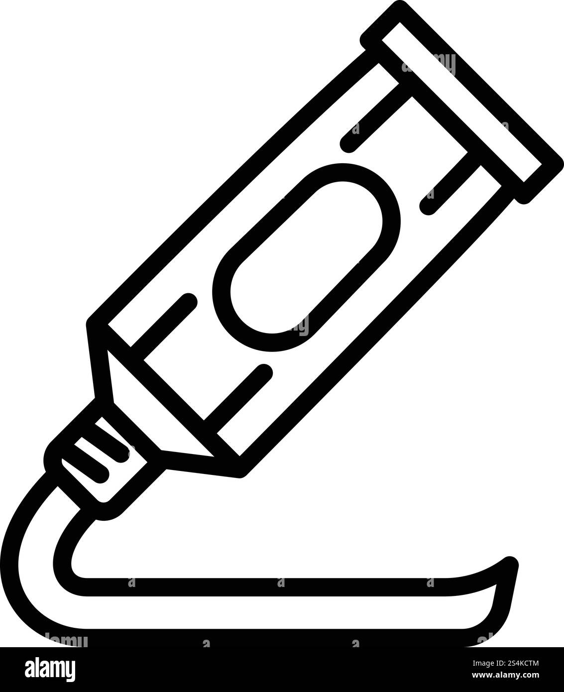 Toothpaste and brush line icon Black and White Stock Photos & Images ...