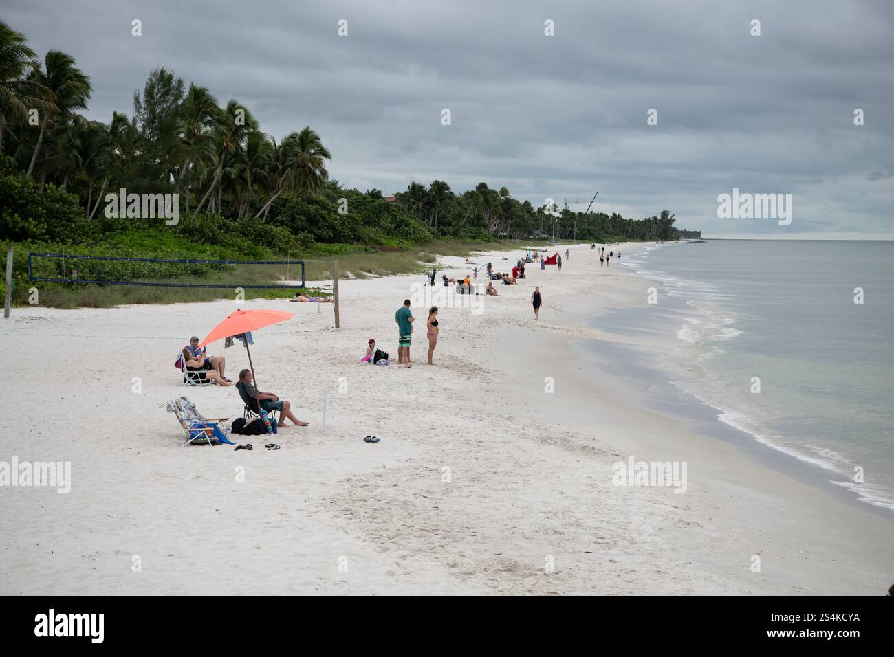 Naples, Florida. People enjoy a day at the Naples Municipal Beach on ...