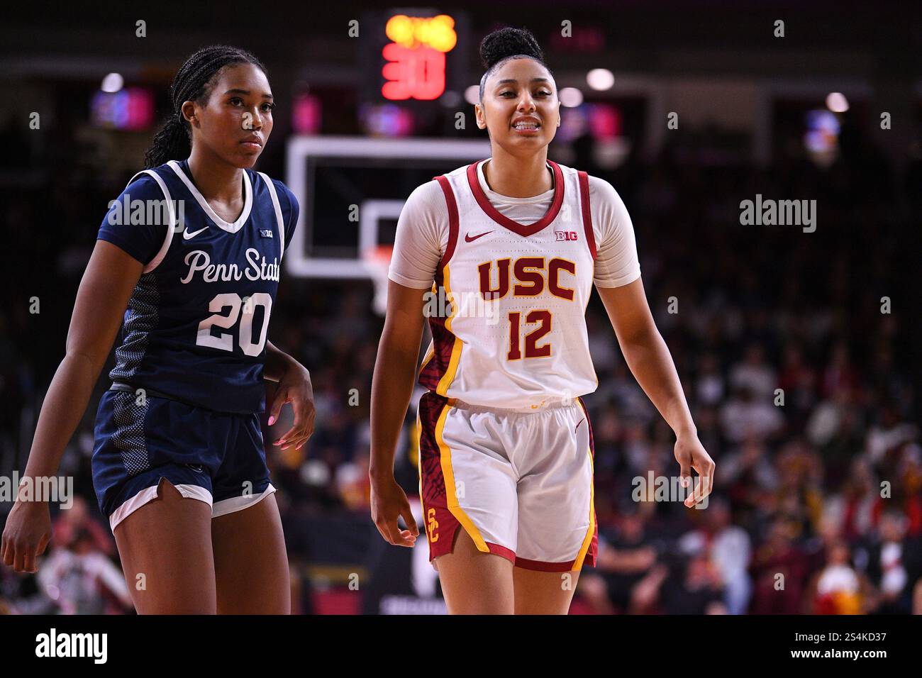 LOS ANGELES, CA - JANUARY 12: Penn State Nitty Lions guard Talayah ...