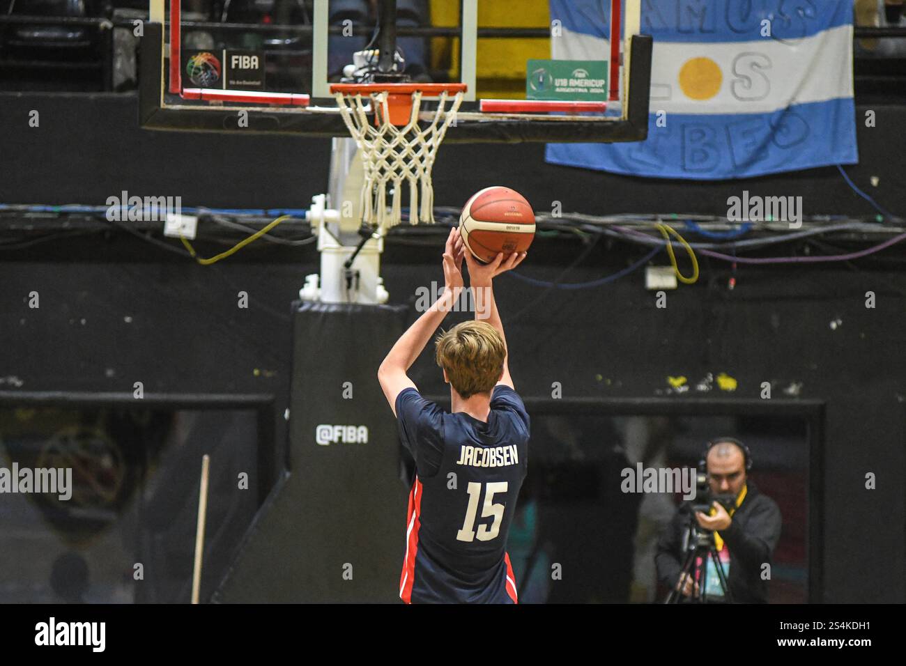Daniel Jacobsen (USA). FIBA Basketball Americup U18 - Buenos Aires 2024 ...
