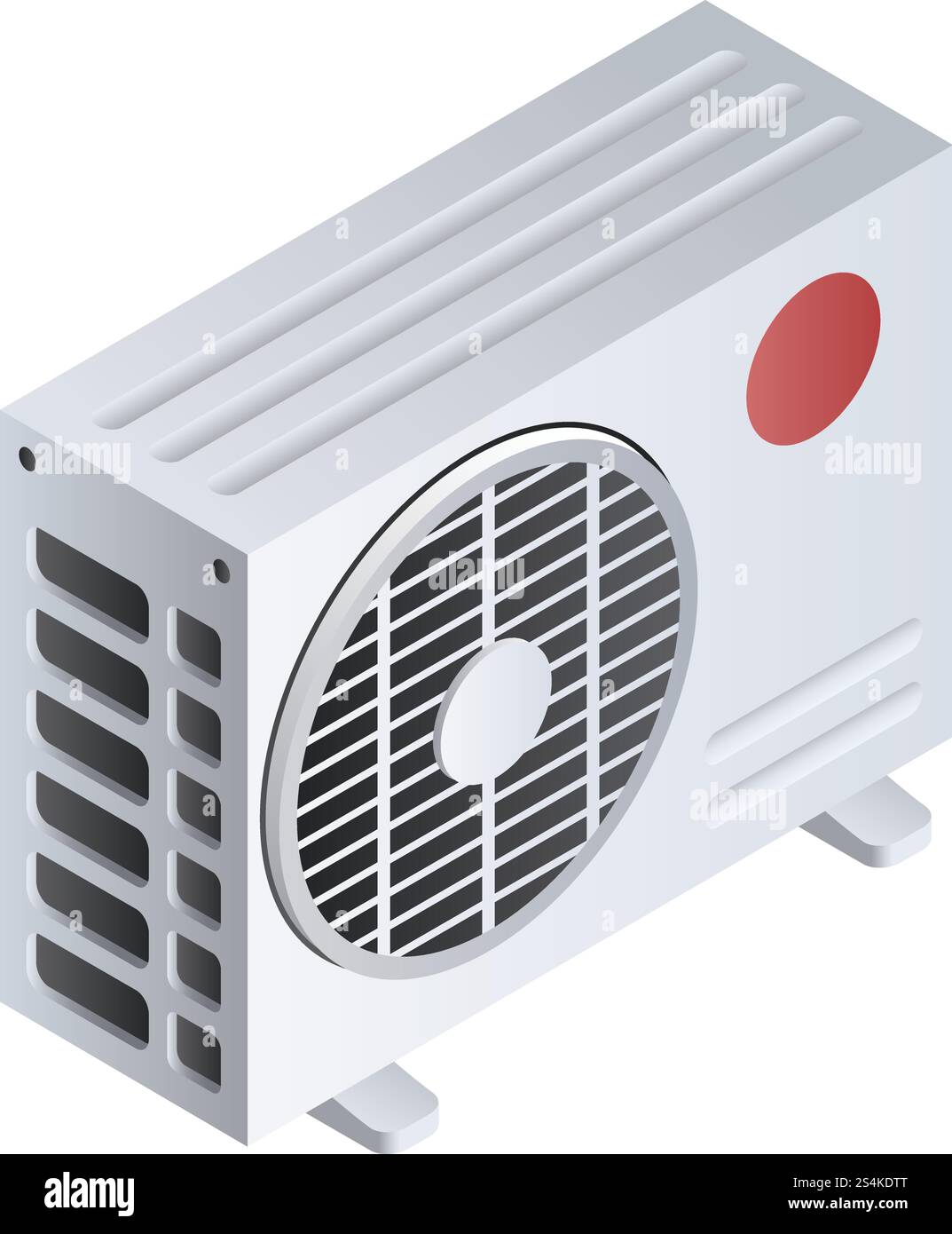 Split air conditioner icon. Isometric of split air conditioner vector ...