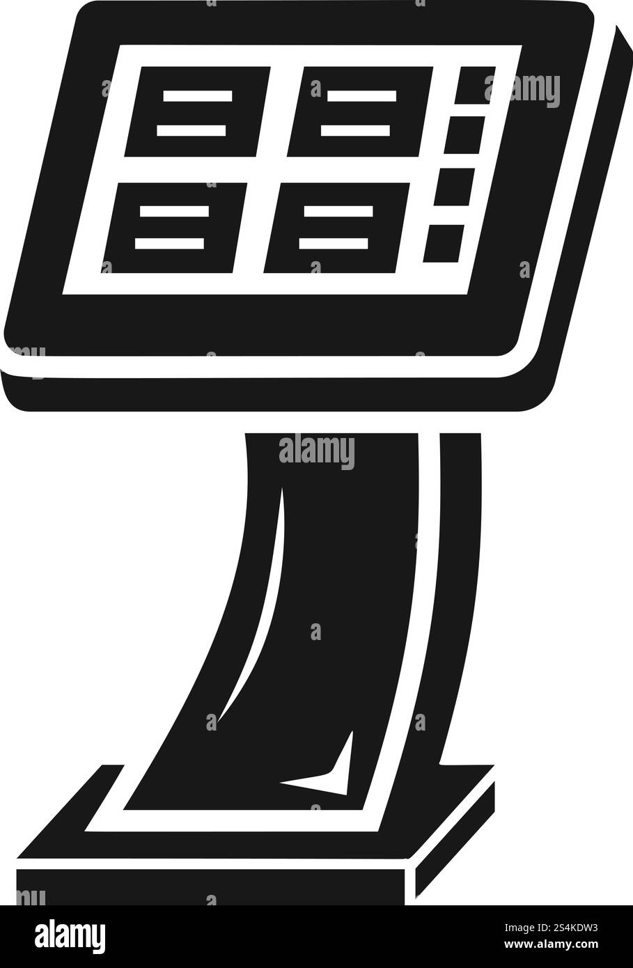 Info vending machine icon. Simple illustration of info vending machine ...