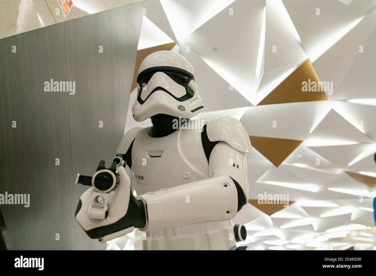 Shenzhen, China - February 06, 2019: close-up shot of a life-size ...